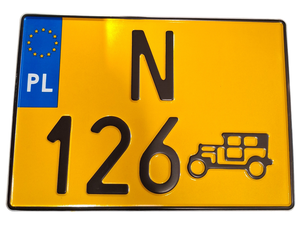 Niewiadów n 126 N126 tablica zlotowa żołta kwadratowa | N \ Niewiadów ...