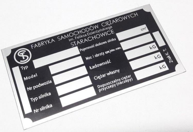 Star 660 Star 25 tabliczka znamionowa nr. 2 | S \ Star FSC | Sklep ...